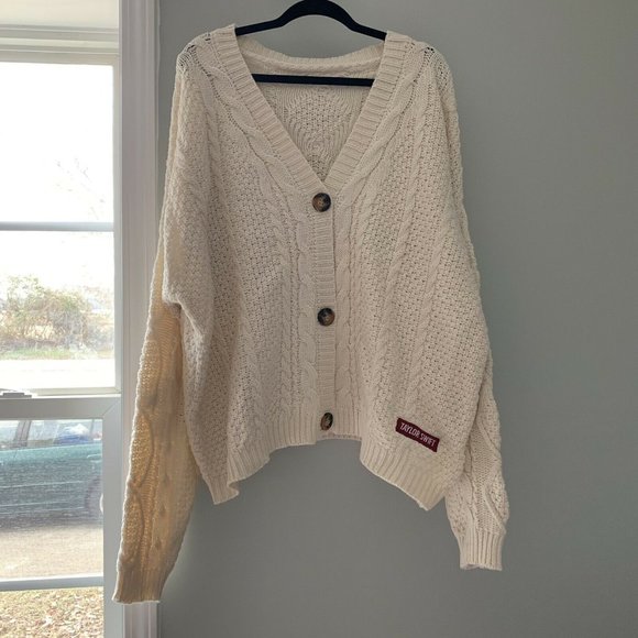 Taylor Swift | Sweaters | Taylor Swift Red Taylors Version Cream Cable ...